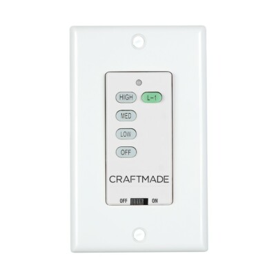Craftmade Universal Intelligent Wall Control Only, White - UCI-WALL | eBay