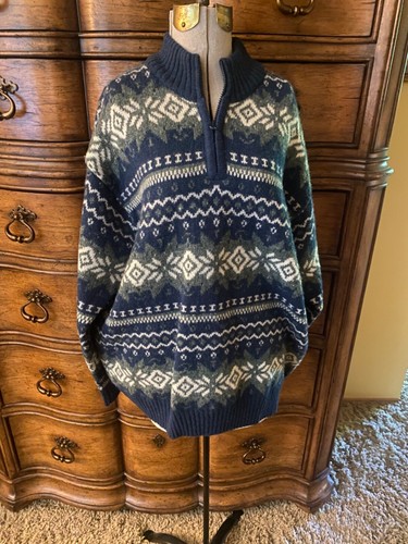 Pendleton Aztec Southwestern High Grade Sweater Women's Sz L 100% Wool ...