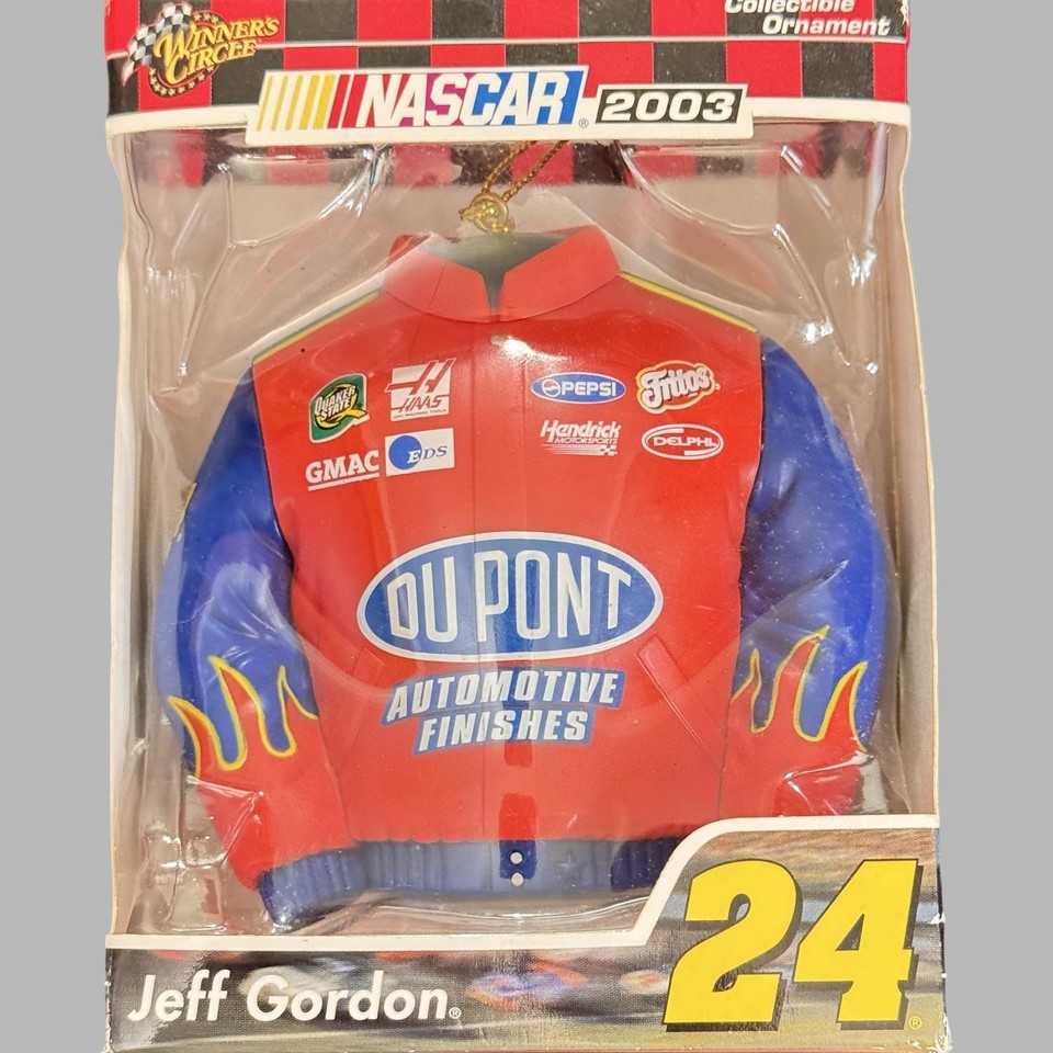 Vtg Jeff Gordon 24 NASCAR Ornament Jacket Winners Circle Racing ...