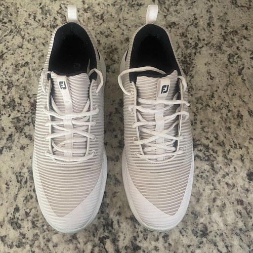 FootJoy Flex XP Mens Size 11 White Lace Spikeless Athletic Golf Sneaker ...