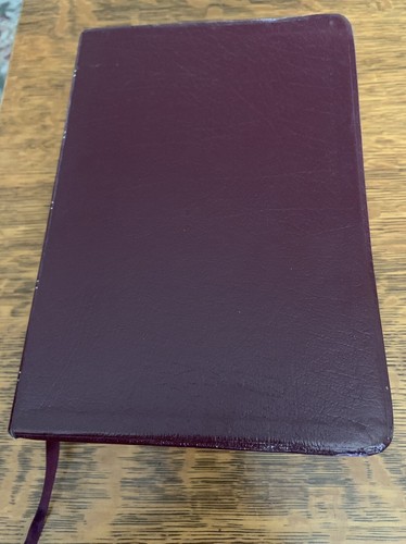 1991 NIV Life Application Study MAROON Bible Bonded Leather Zondervan ...