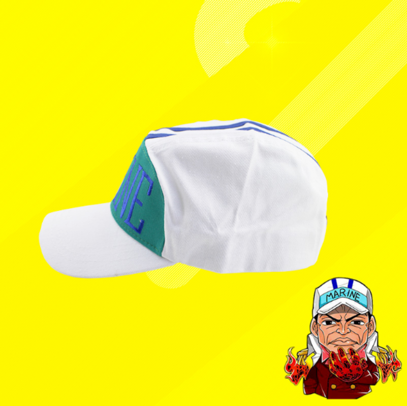ONE PIECE Hat Navy Admiral Akainu Sakazuki MARINE Baseball Cap Cosplay ...