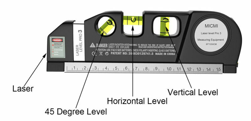 Multipurpose Vertical Horizon Measure Tape Aligner Laser line,Laser ...