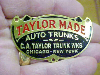 Taylor Made Auto Trunks Deep Acid Etched Data Plate - Teens through ...
