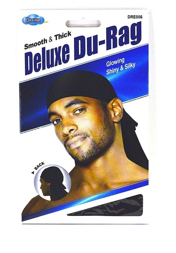 Black Du-Rag Thick Superior Quality Durag wave Cap Dome Bandana Long ...