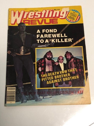 WRESTLING REVUE MAGAZINE APRIL 1978 KILLER KOWALSKI COVER YUKON ERIC ...