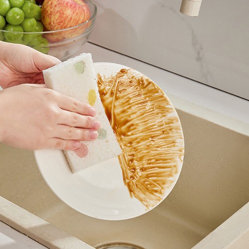 Kitchen Faucet Sink Splash Guard Wood Pulp Cotton Water Catcher Drying ...