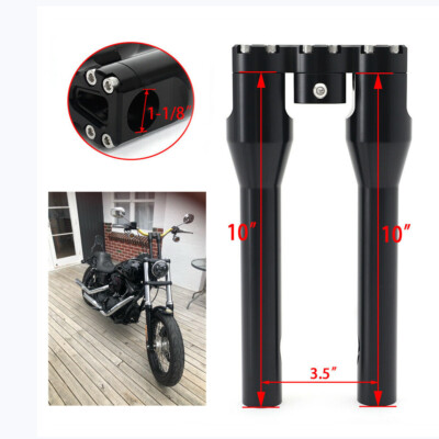 10" 11" Handlebar Riser for Harley 1 1/8" Bar Club Style Dyna Street ...