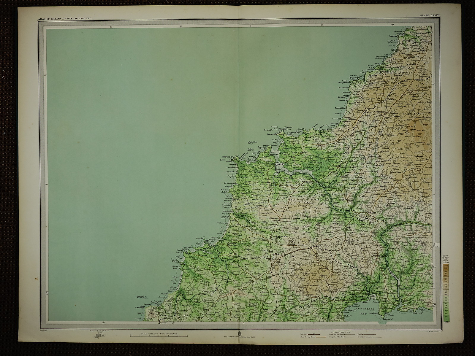 1903 MAP ~ NEW QUAY BODMIN WADEBRIDGE CORNWALL CAMELFORD & VILLAGES | eBay