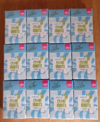Dominion Sugar Free Sweets. Clear Mints, 44g Sealed. X12 Boxes | eBay