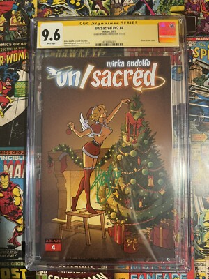 Un/Sacred v2 #4 “Christmas Edition” (CGC Sig Series 9.6) Sig: Mirka ...
