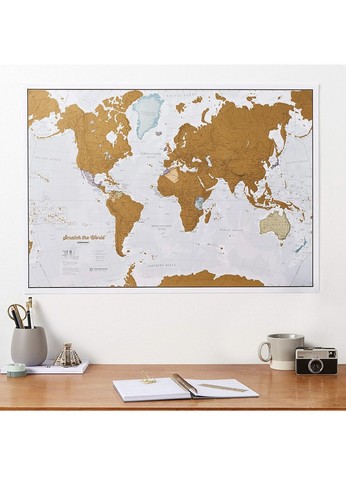 Scratch The World ® Travel Map - Scratch Off World Map Poster - X-Large ...