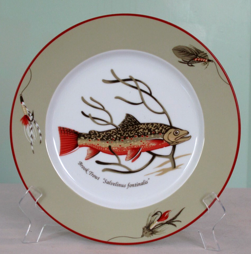 Tiffany Trout Dinner Plate Tiffany & Company 10 7/8" Brook Trout ...