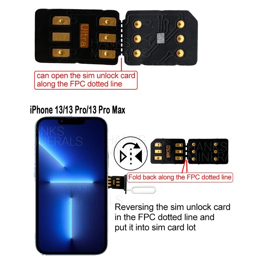 MKSD Ultra V5.7 Unlock Card 2025 RSIM Chip Service iPhone 15 14 13 12 ...