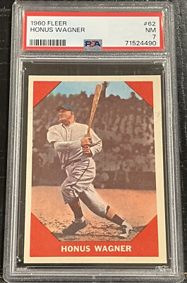 1960 Fleer Honus Wagner PSA 7 NM HIGH QUALITY Example #62 (JUST GRADED ...