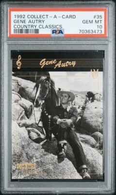 1992 Collect-A-Card Country Classics #35 GENE AUTRY Western Actor ...
