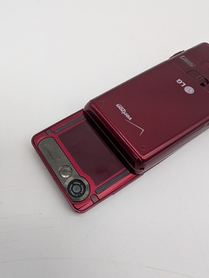 LG VX8500R Chocolate Flip Phone Verizon Burgundy UNTESTED w/ Battery | eBay