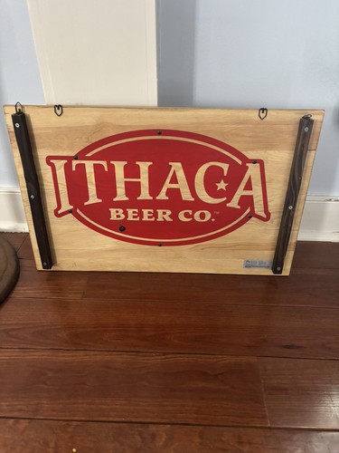 ITHACA BEER SIGN CO. ANTIGO NEON DISPLAY BAR DECOR WOOD SPIRIT FINGER ...
