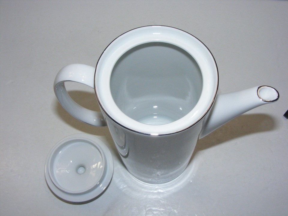 Germany Thomas Platinum Band Porcelain 4 Cup Coffee Pot J-3 | eBay