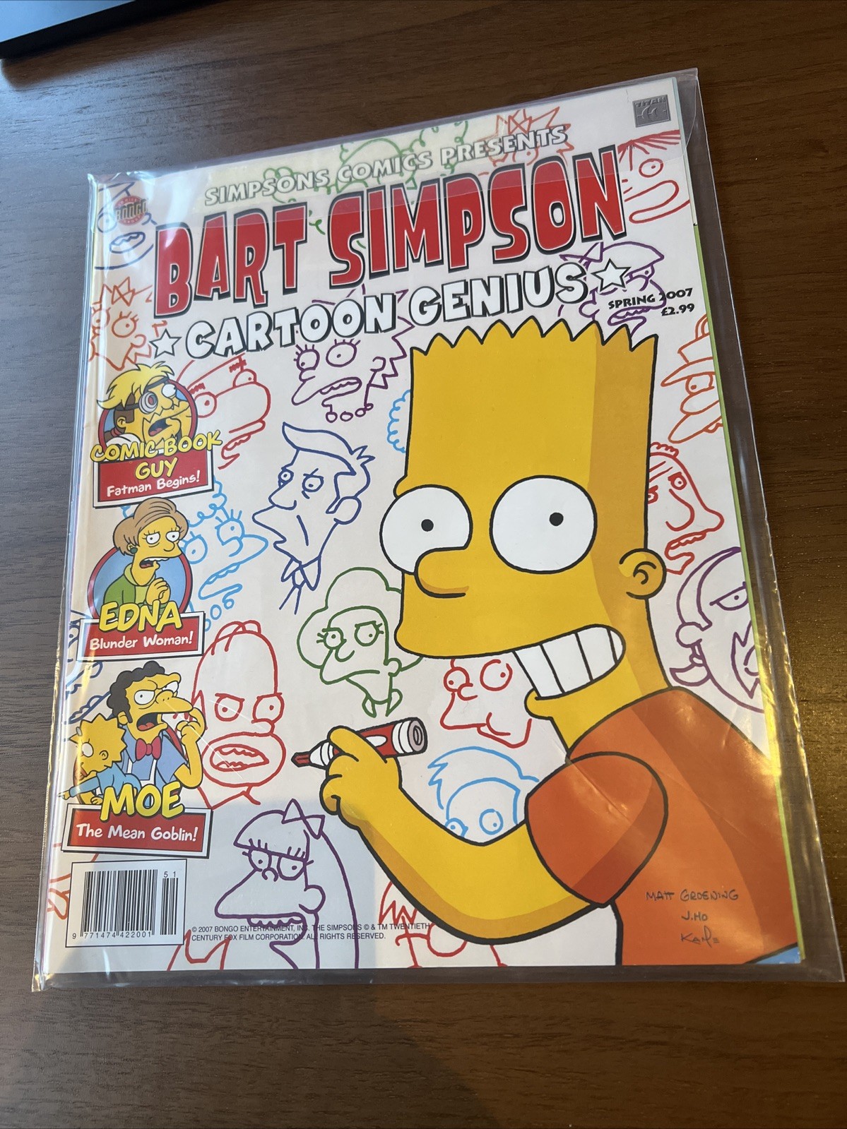 Simpsons Comics Bart Simpson Cartoon Genius Spring 2007 | eBay UK