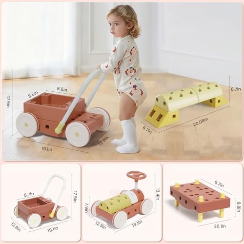 41 PCS STEM DIY Building Blocks for Toddlers, Giant Educational ...