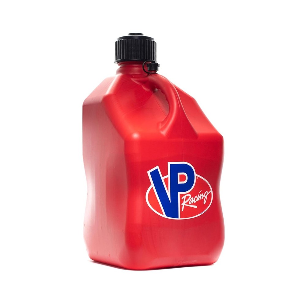 VP Racing 5.5 Gal Motorsport Square Utility Jug Red Deluxe Filler Hoses ...
