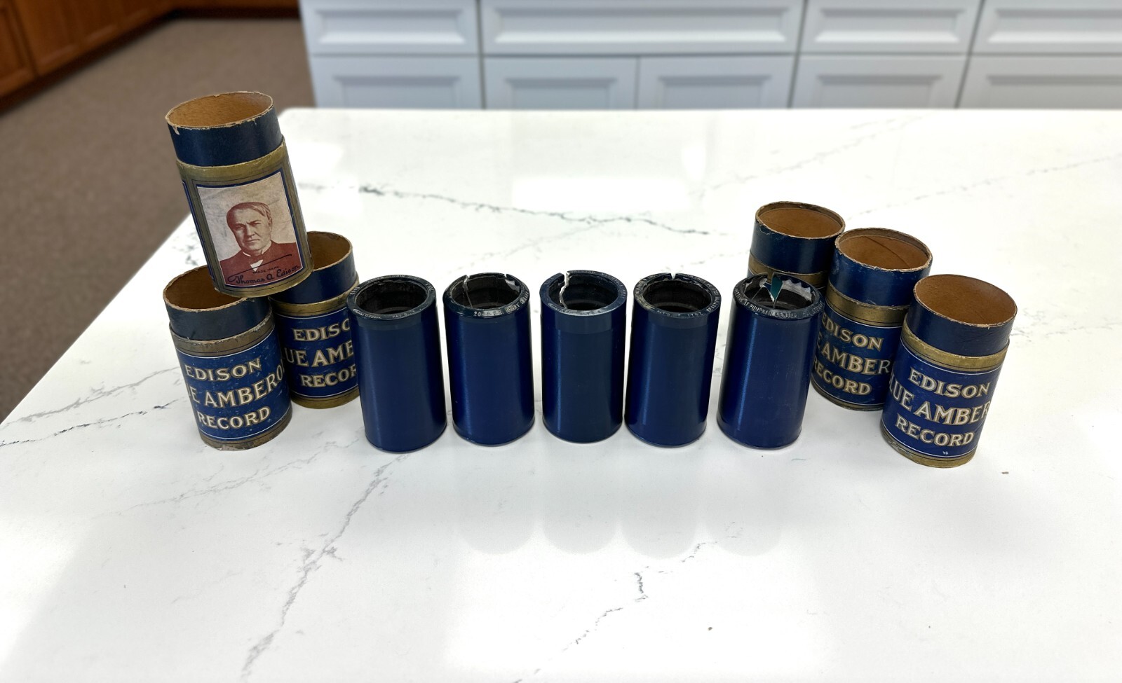 LOT of 5* Edison Blue Amberol Phonograph Cylinder Records - As-Is | eBay