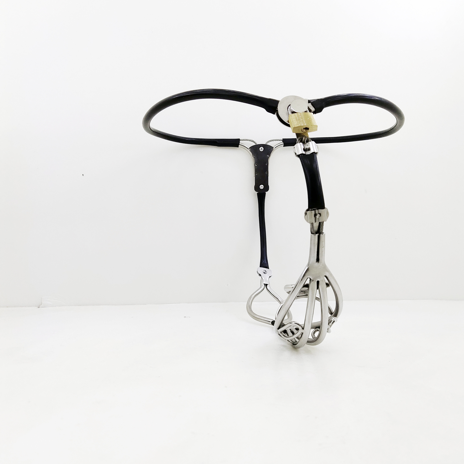 Stainless Steel Restraint Invisible Chastity Belt Hollow Cage Restraint ...