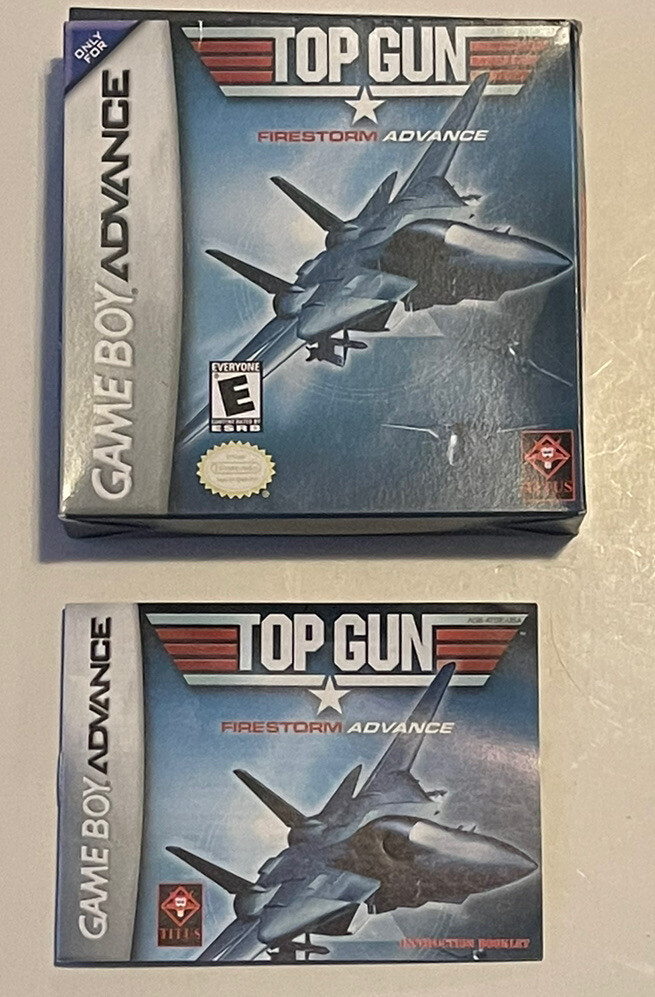 2001 Gameboy Advance TOP GUN Firestorm - BOX & MANUAL ONLY | eBay