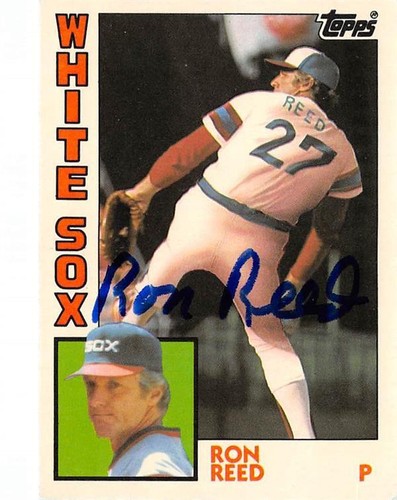 Ron Reed autographed baseball card (Chicago White Sox) 1988 Topps #98T ...