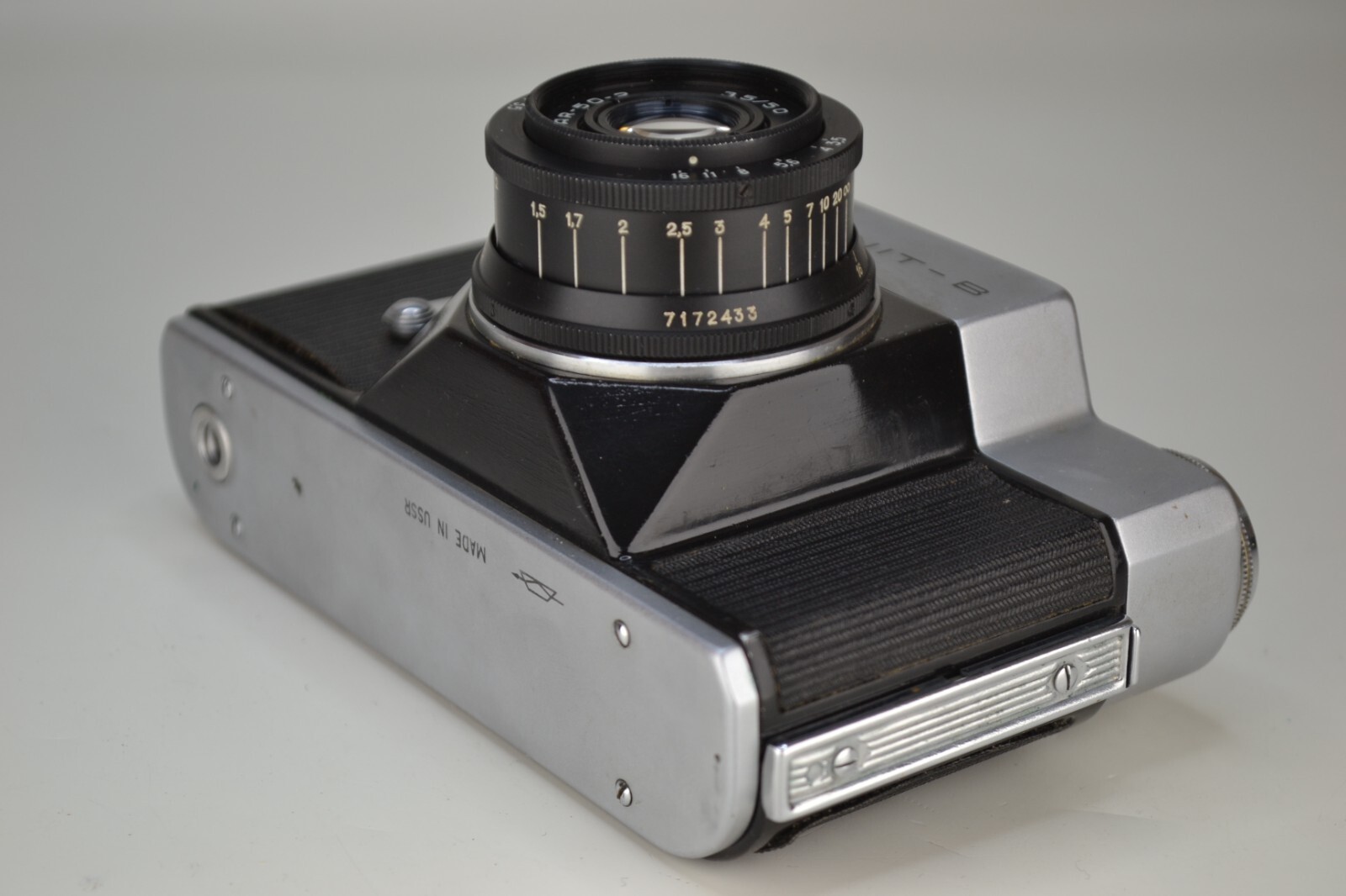 1970 SOVIET USSR "ZENIT-B (ZENIT-V)" camera + INDUSTAR-50-2 LENS f3.5/ ...