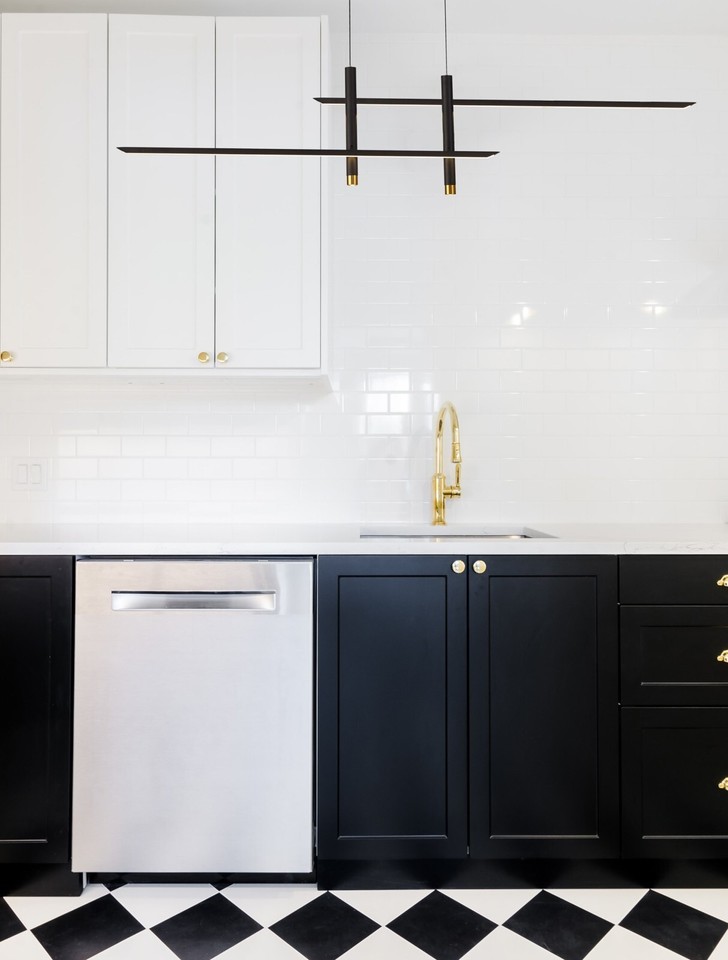 Chandelier A LED Modern Design Black And Gold for Dining Room MN-359 | eBay