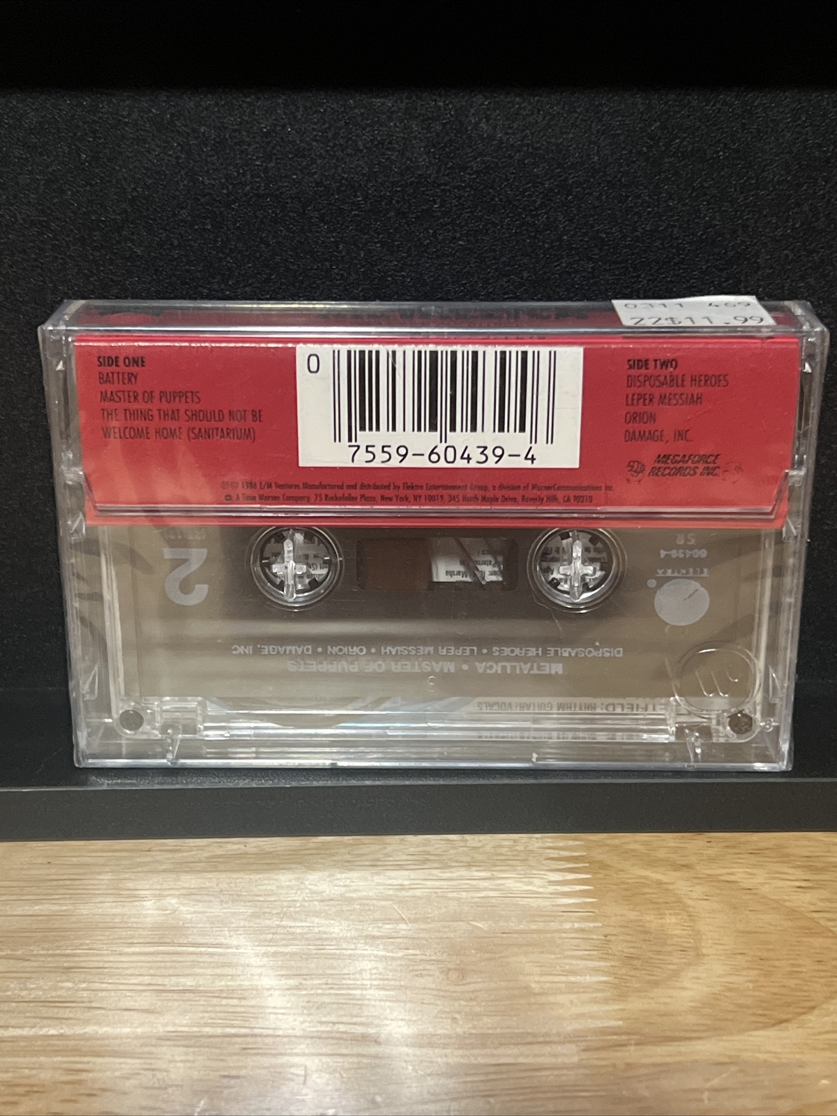 Master of Puppets by Metallica (Cassette) Factory Sealed W/Platinum ...