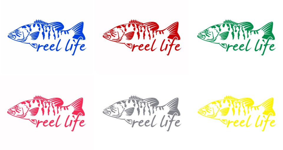 Vinyl Decal Truck Car Sticker Laptop - Hunting Fishing Reel Life | eBay