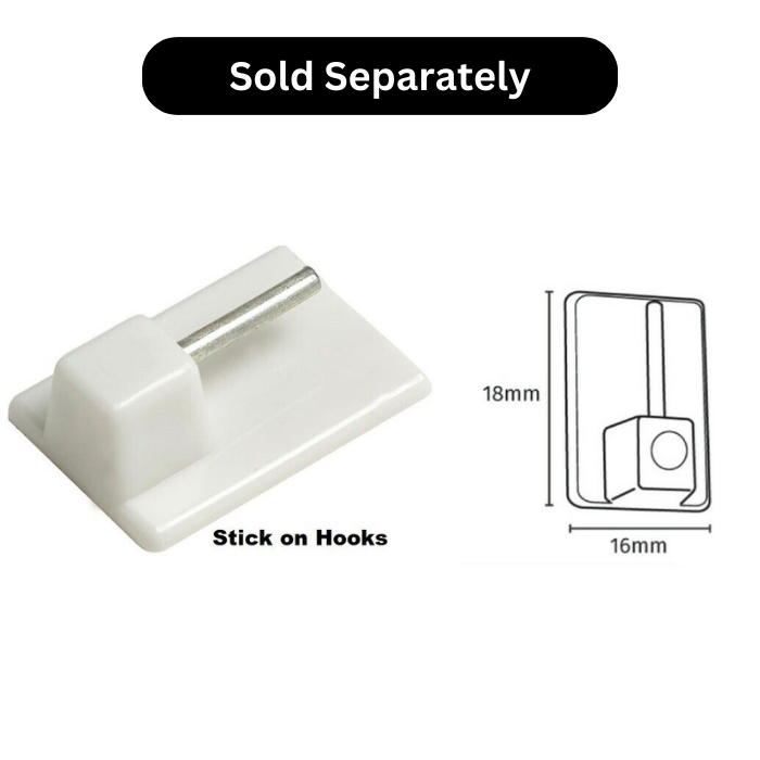 Extendable Net Rods White Telescopic Metal Round Net Curtain Pole Rail ...