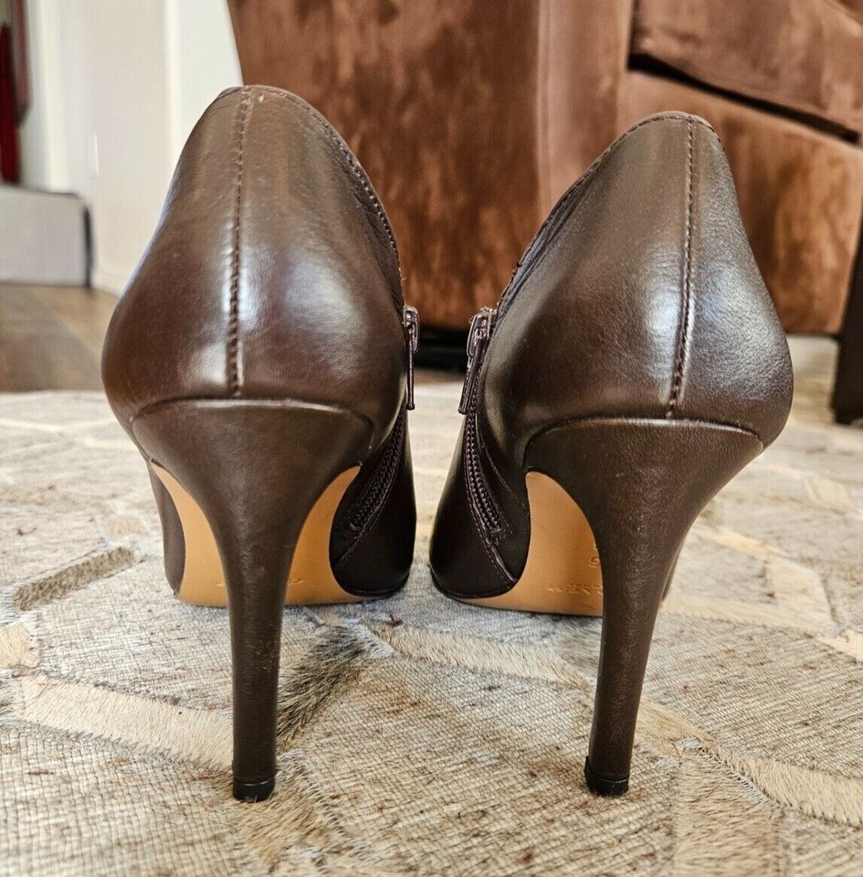 COACH Seneca Brown Ankle Stiletto Boot Size 6 | eBay
