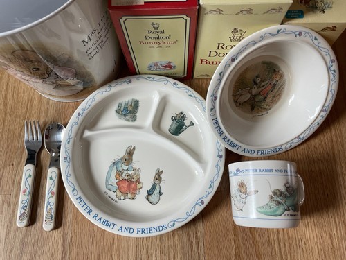Beatrix Potter, Peter Rabbit & Friends 5 Piece Children’s Melamine Dish ...