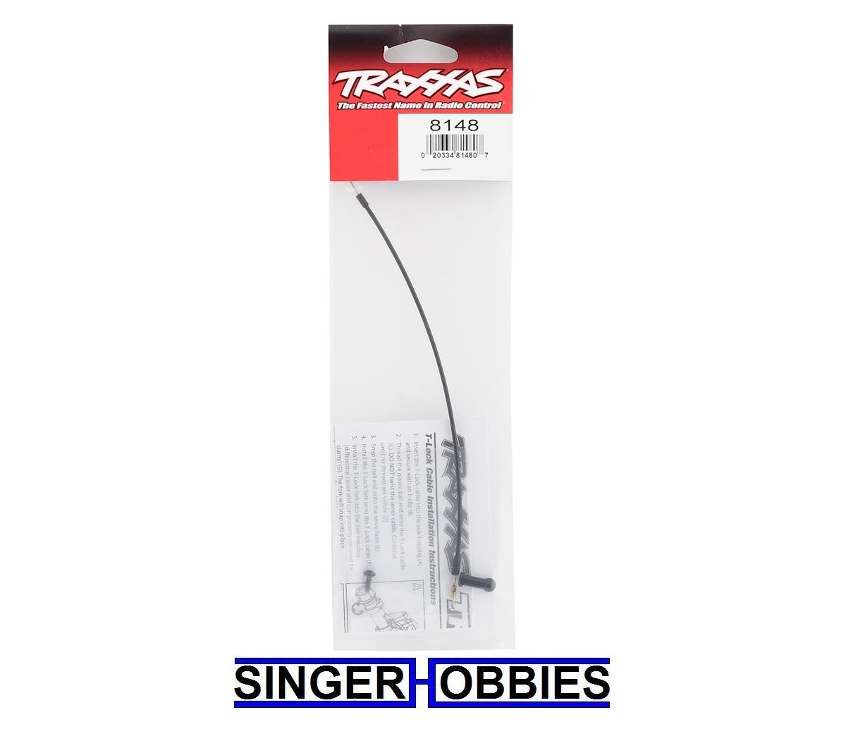 Traxxas 8148 Cable T-lock Extra Long 193mm use with TRX-4 Long Arm Lift ...