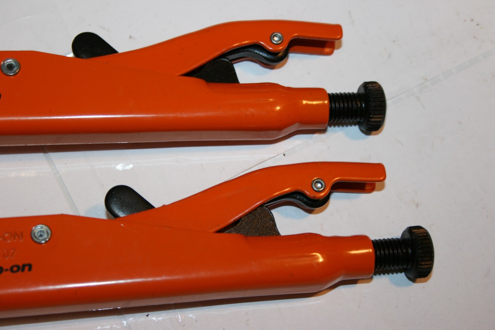 Grip-On 7" Axial Grip JJ-Shaped & LL-Shaped Locking Pliers 2-PIECE SET ...