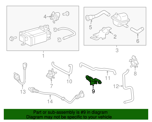 Toyota Genuine OEM 25860-36010 Valve ASSY Vacuum 2586036010 for sale ...