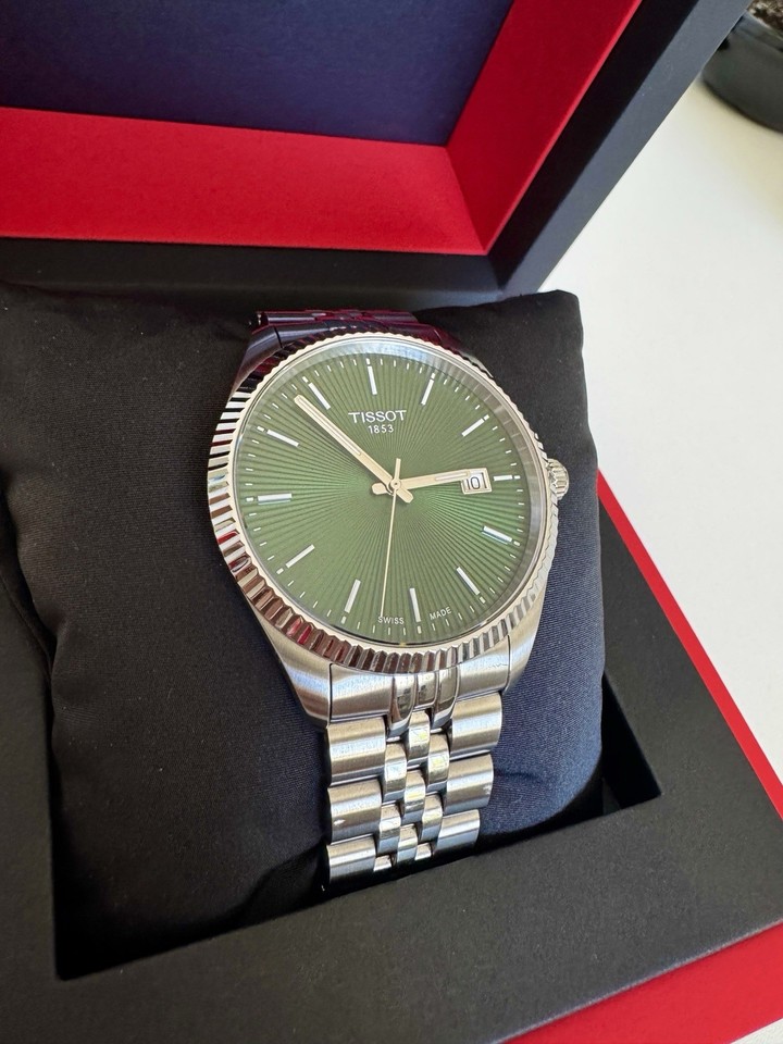 Tissot Ballade Men's Watch 40mm Green Dial Steel T1564101109100 | eBay