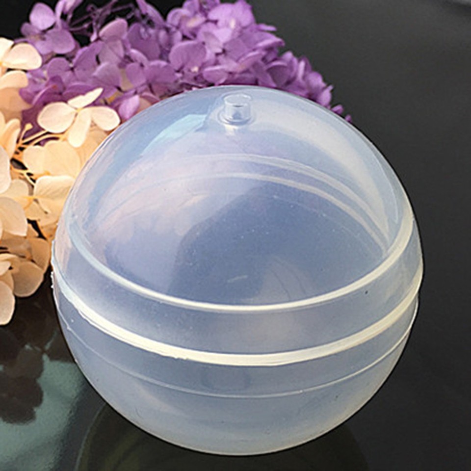 Transparent Sphere Moulds Silicone Dried Flower Trays Crystal Glue Mold ...