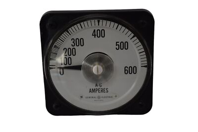 GE 665K10P15 AC Volt Panel Meter 0-600 Amps Voltmeter 50-105141-LSSJ2 ...