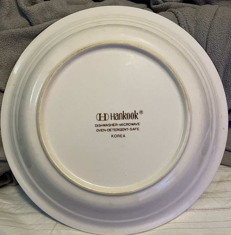 Vintage Hankook Pecan Pie Recipe Deep Plate Hankook 10" | eBay