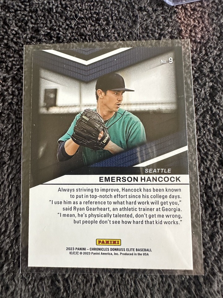 2023 Panini Chronicles Elite Emerson Hancock Card | eBay