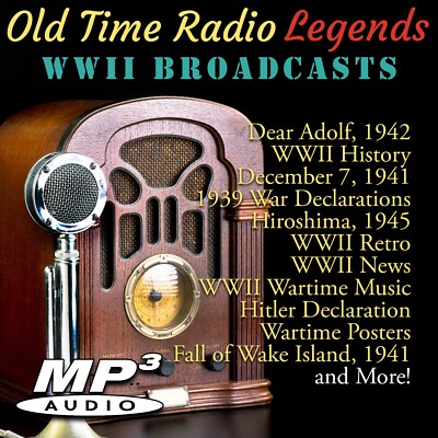 Old Time Radio Legends WWII Broadcasts Over 600 Shows on USB Flash ...