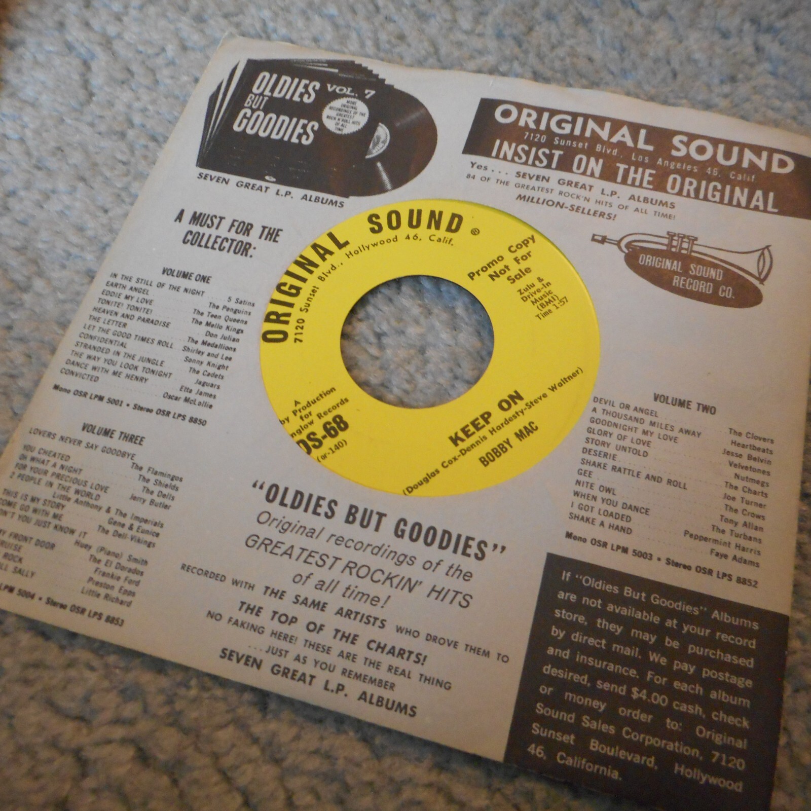 BOBBY MAC Walkin' Together M- 45 RPM PROMO | eBay