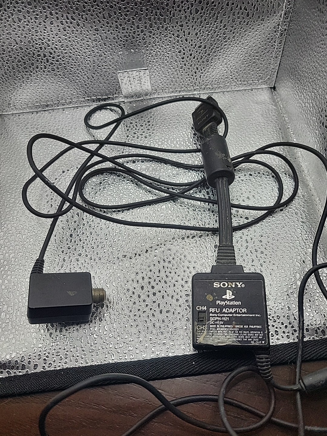 Genuine Sony PlayStation 1 PS1 RF RFU Adapter Coaxial Cable SCPH-1121 ...