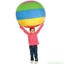 (3) Huge 48 INCH - 4 FOOT Beach Ball Inflatable Pool Ball Toy Party ...