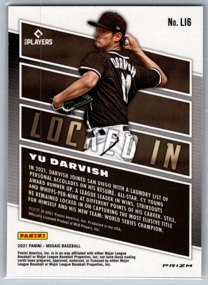 2021 Panini Mosaic Locked In Yu Darvish Silver Mosaic Yu Darvish San ...